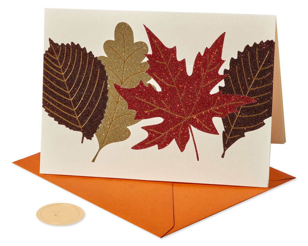 Fall Leaves Thanksgiving Greeting Card - Papyrus
