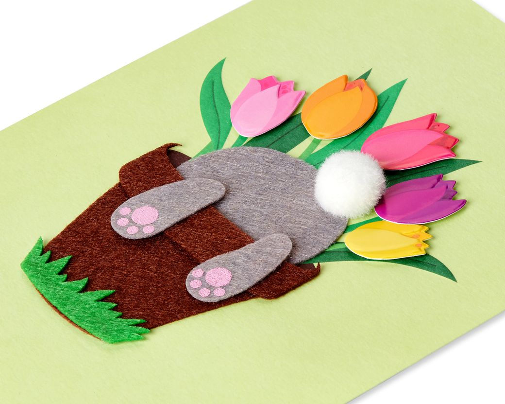 Bunny In Flower Pot Easter Greeting Card - Papyrus