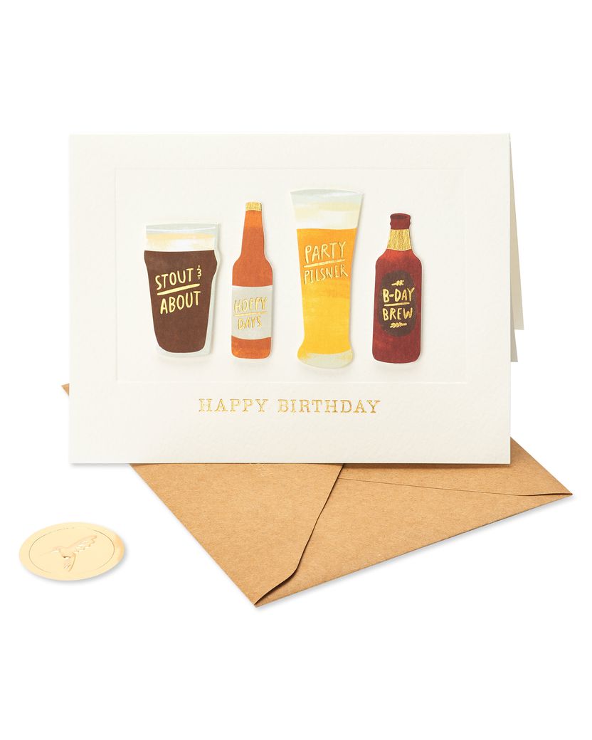 Craft Beer Birthday Greeting Card - Papyrus
