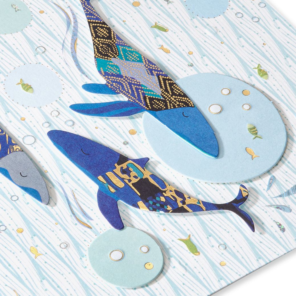 Whales Blank Greeting Card - Designed By House Of Turnowsky - Papyrus