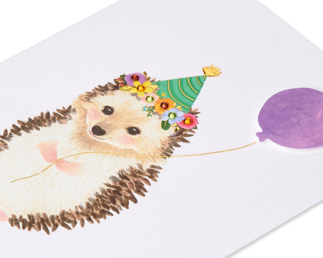 Hedgehog Birthday Greeting Card - Papyrus