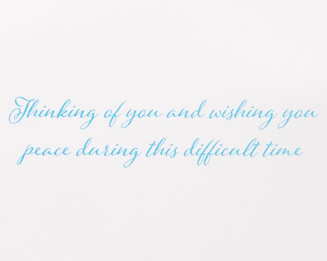 Wishing You Peace Sympathy Greeting Card - Papyrus