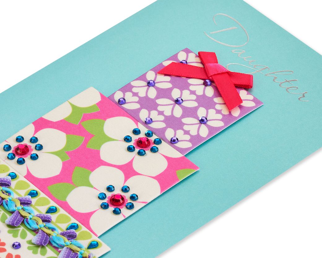 Fabric Gifts Birthday Greeting Card - Papyrus