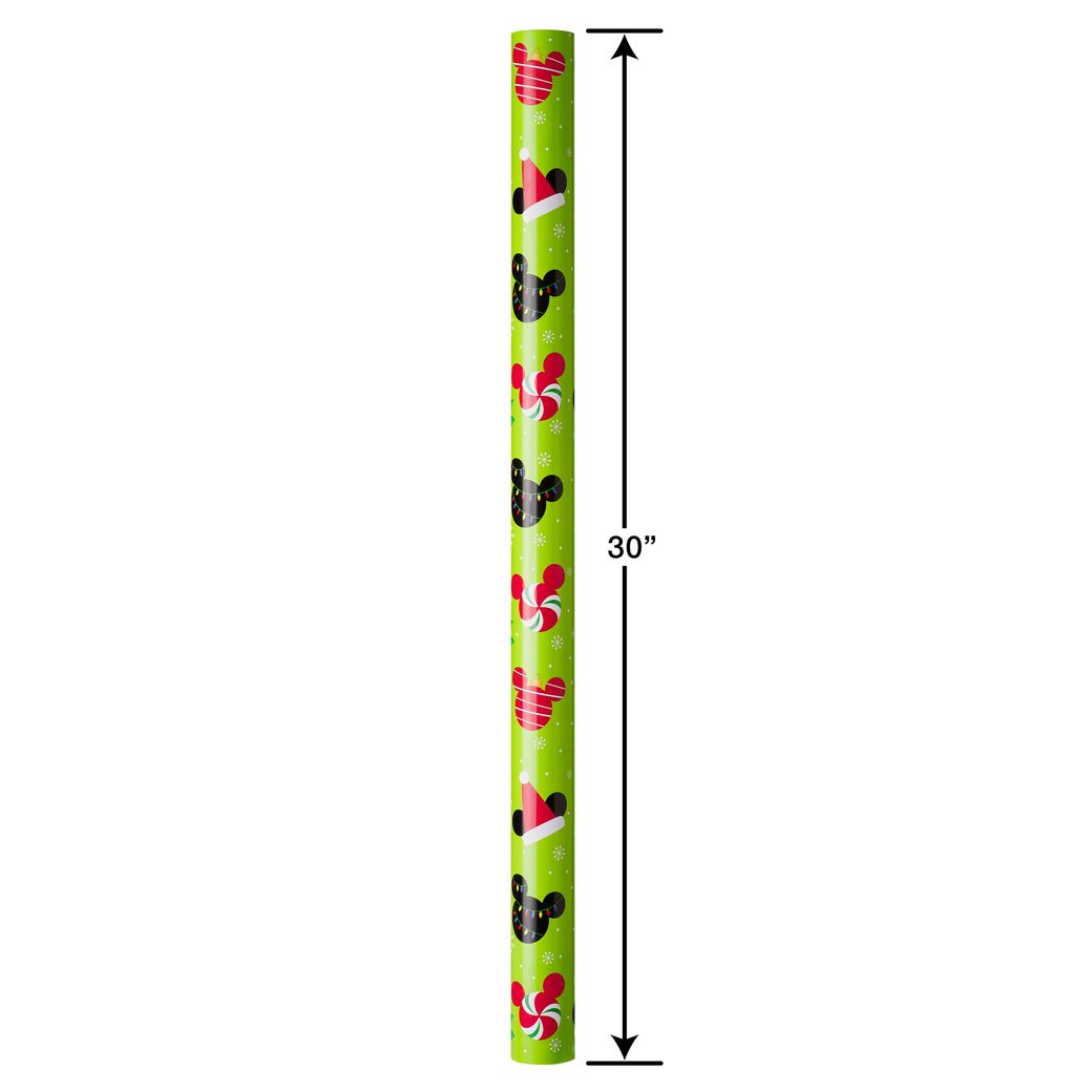 Mickey Mouse And Christmas Decorations Disney Holiday Wrapping Paper ...