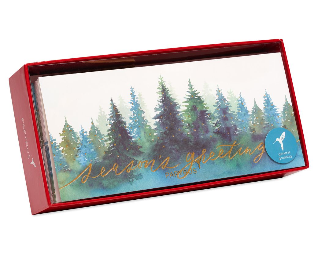 Seasons Greetings Holiday Boxed Cards, 16-Count - Papyrus
