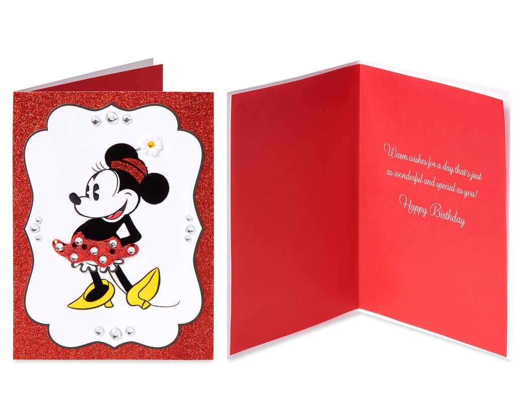 Minnie Mouse Birthday Card