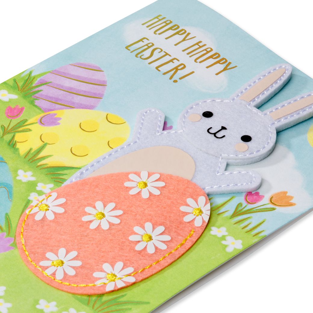 Special Easter Delivery Easter Greeting Card With Bunny Finger Puppet ...