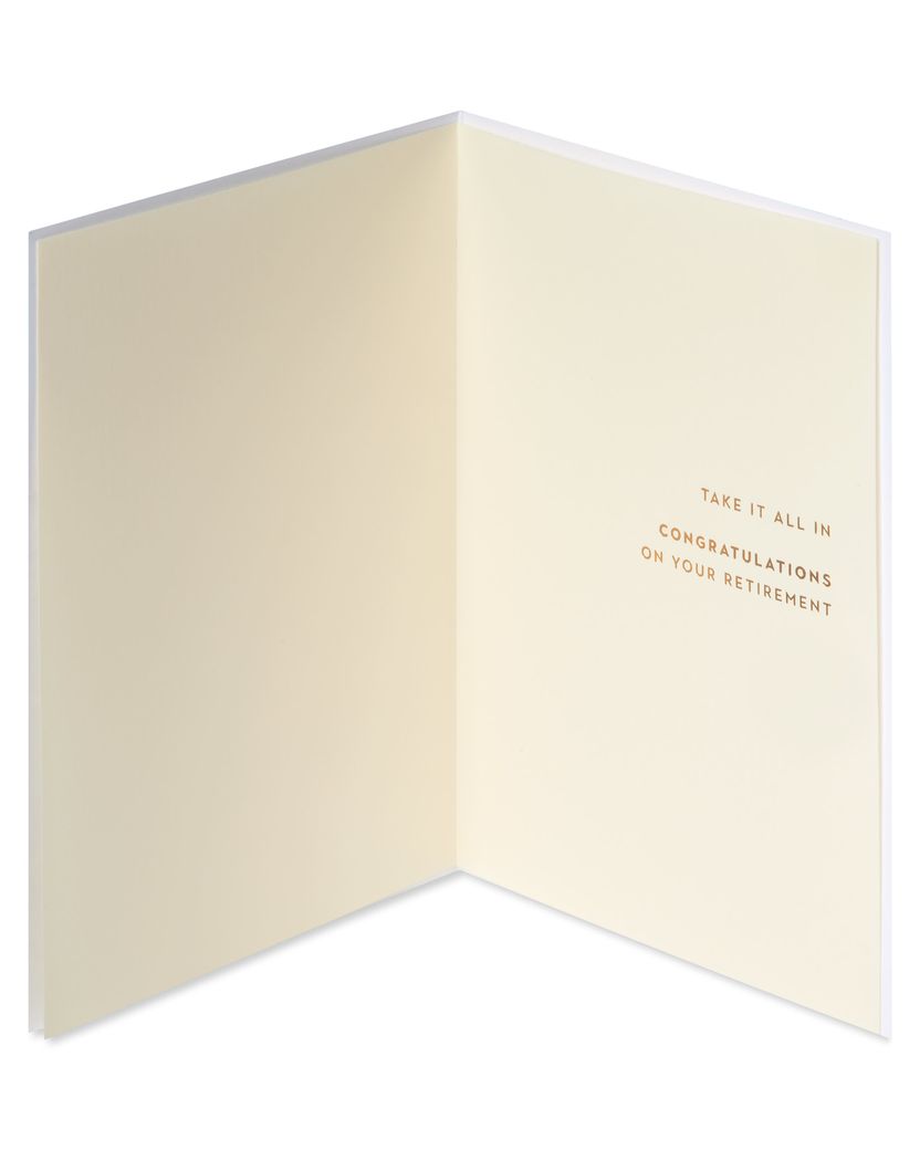 Take It All In Retirement Greeting Card - Papyrus