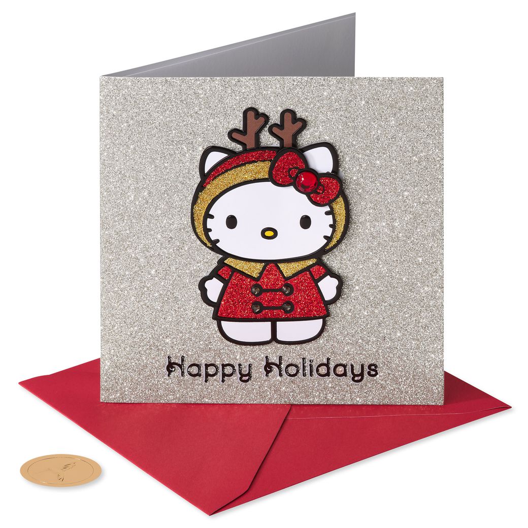 Wishes For The Merriest Christmas Ever Hello Kitty Christmas Greeting ...