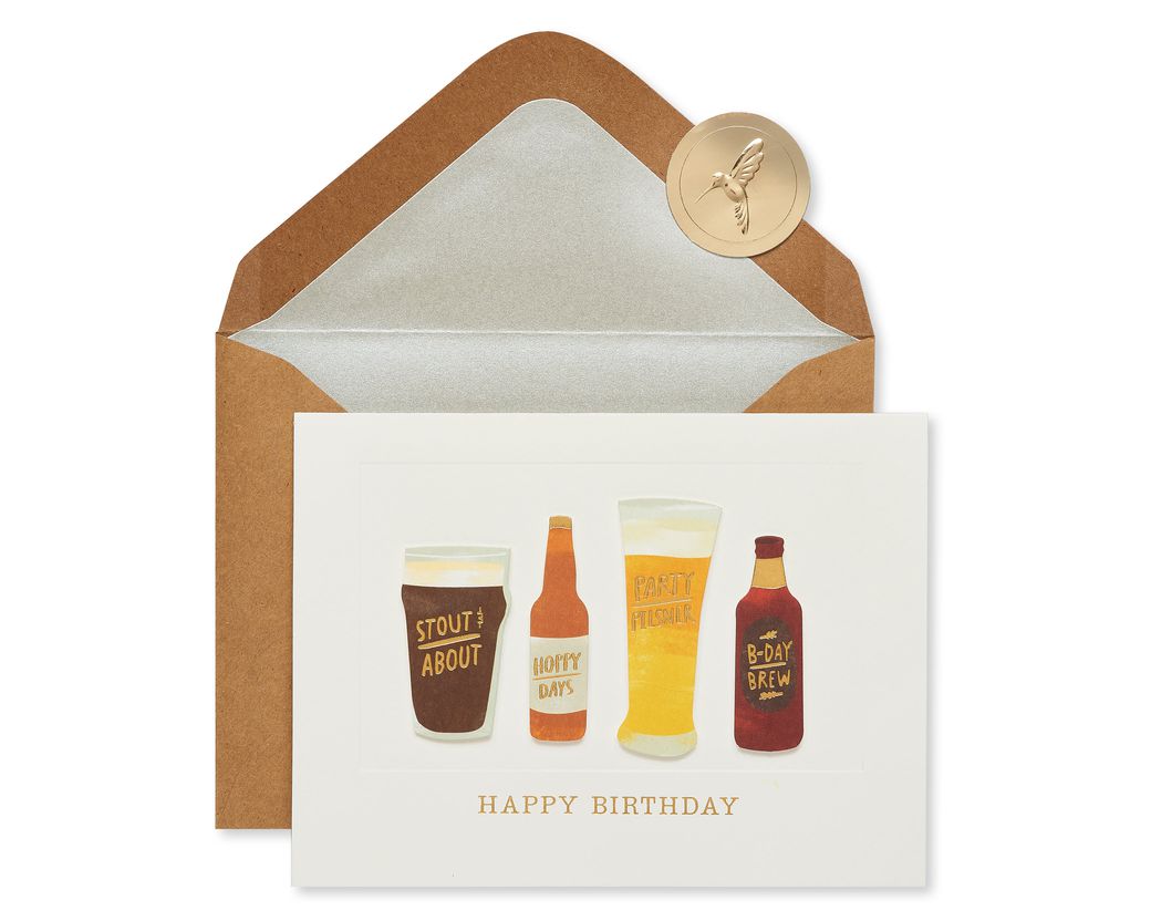 Craft Beer Birthday Greeting Card - Papyrus