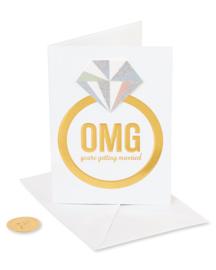 Omg Ring Funny Wedding Greeting Card - Papyrus