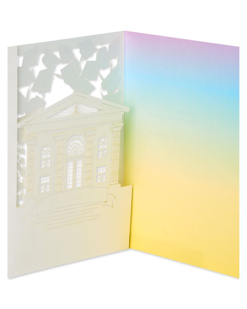 Bright Future, Lasercut Grad Cap Graduation Greeting Card - Papyrus