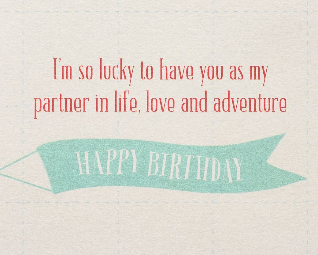 Partner In Life Birthday Greeting Card For Husband - Papyrus