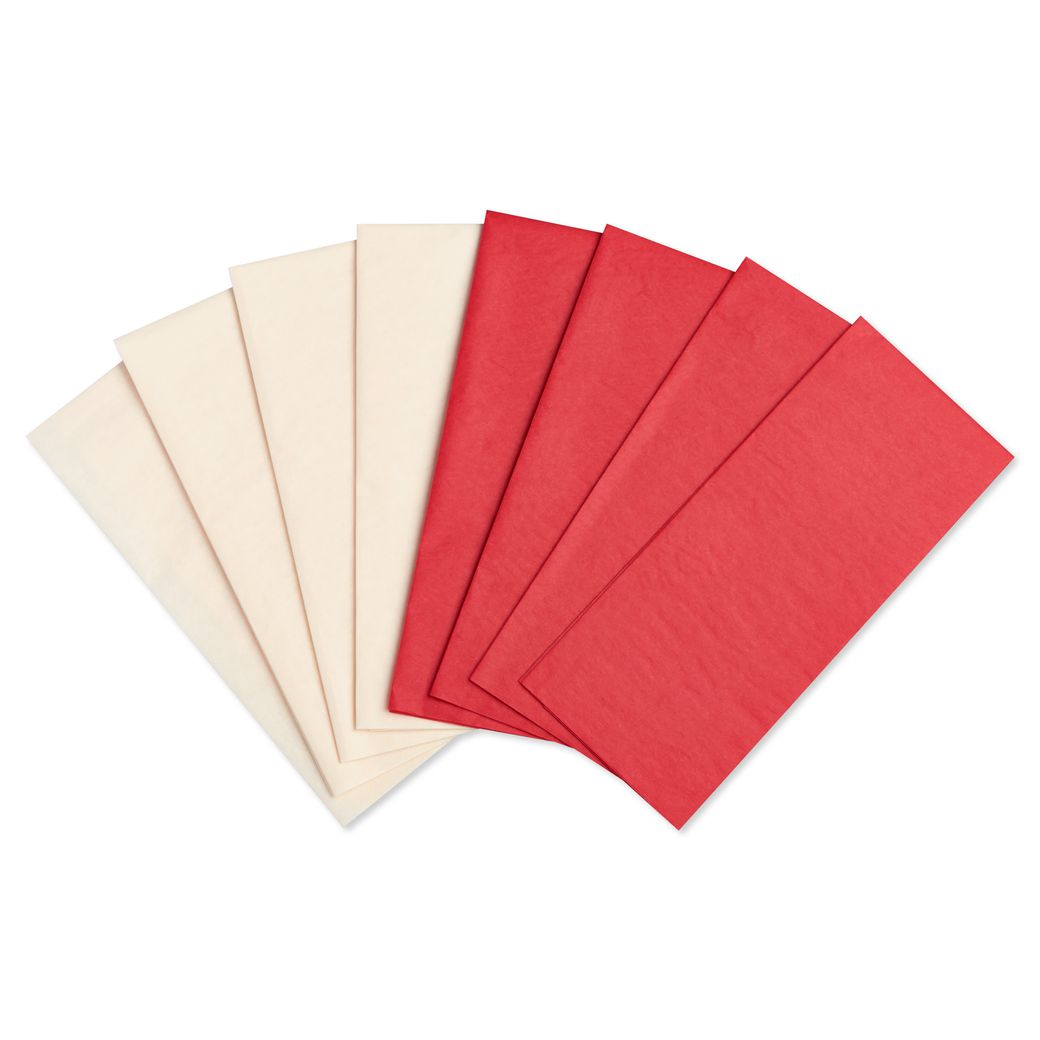 Red And White Holiday Tissue Paper, 16 Sheets - Papyrus