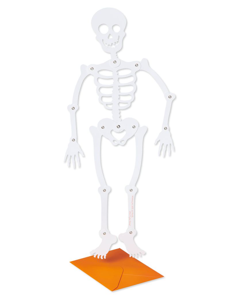 Skeleton Halloween Greeting Card - Papyrus