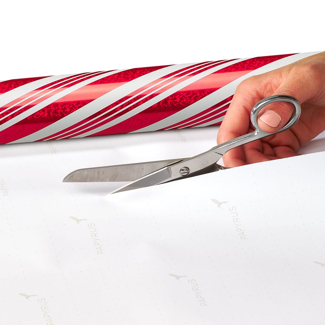 Candy Canes, Red + White Stripes, Hot Cocoa + Treats Holiday Wrapping ...