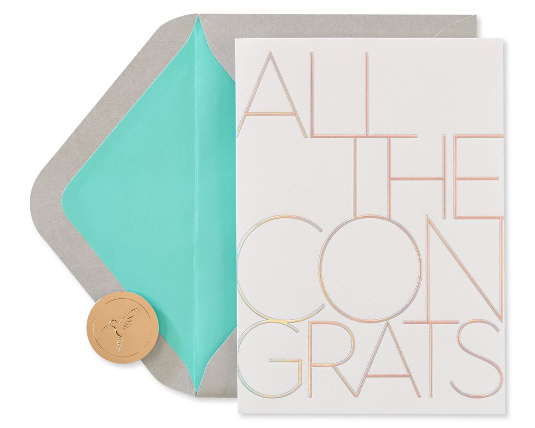 All The Congrats Congratulations Greeting Card - Papyrus