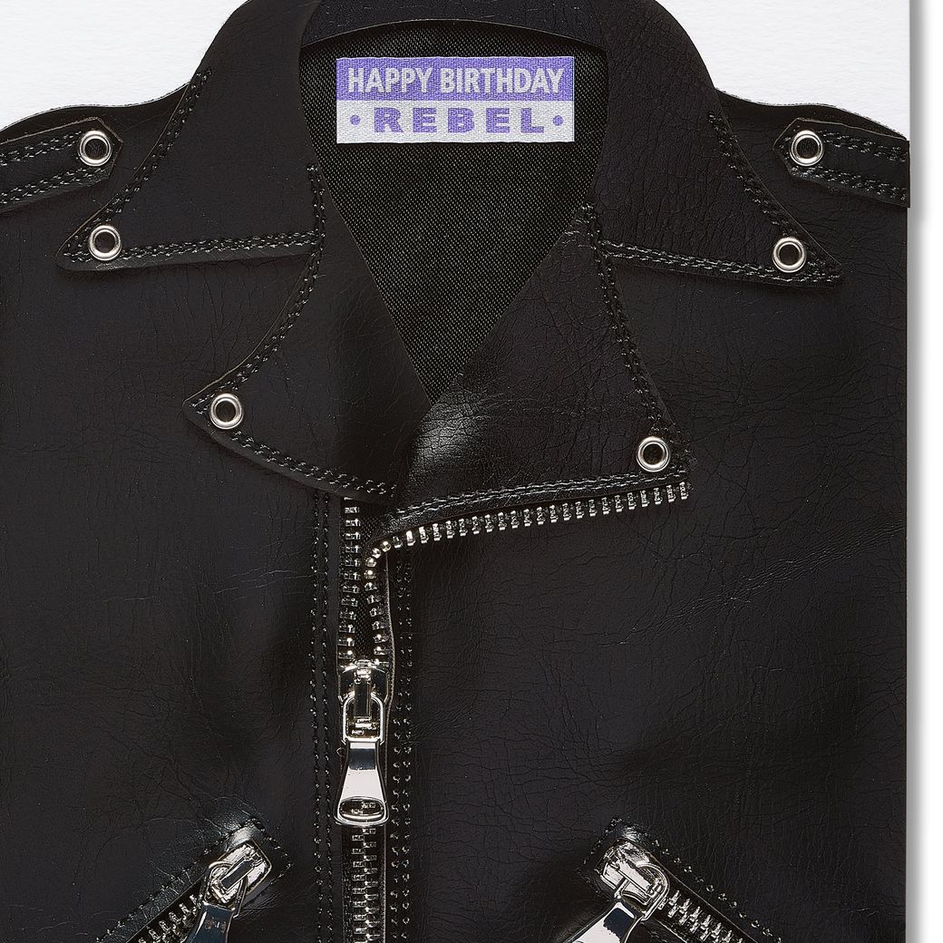 Leather Jacket Birthday Greeting Card - Papyrus