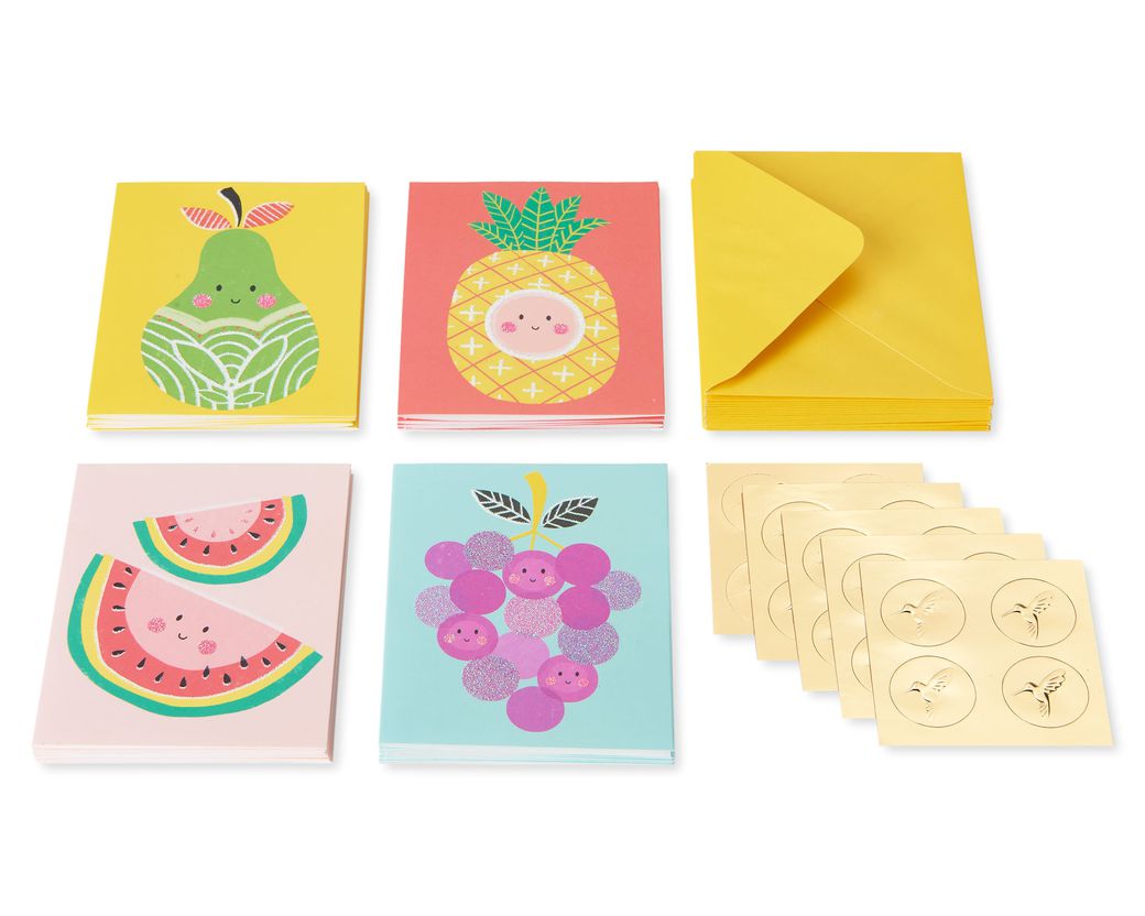 Fruits Boxed Cards And Envelopes 20-Count - Papyrus