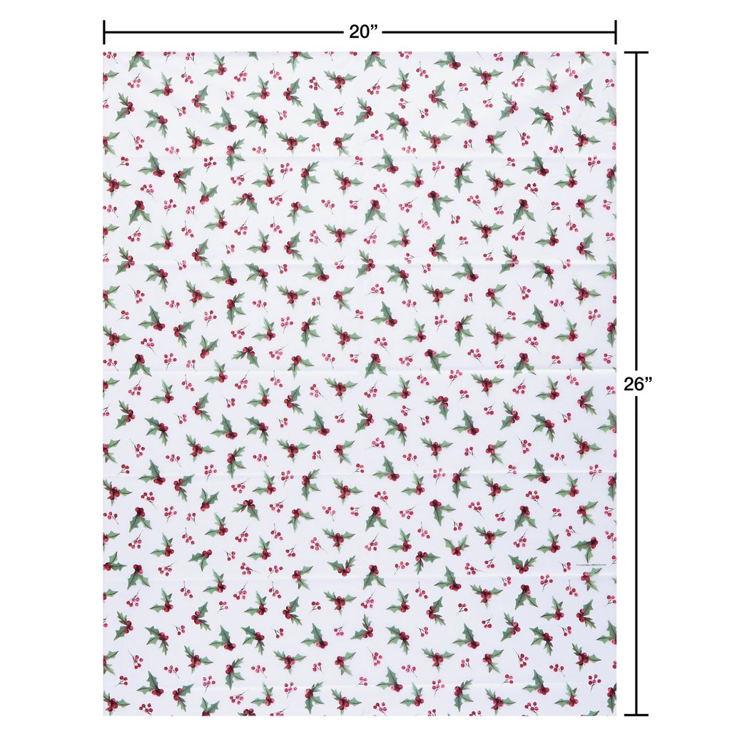 Deck The Halls Holiday Tissue Paper, 18 Sheets - Papyrus