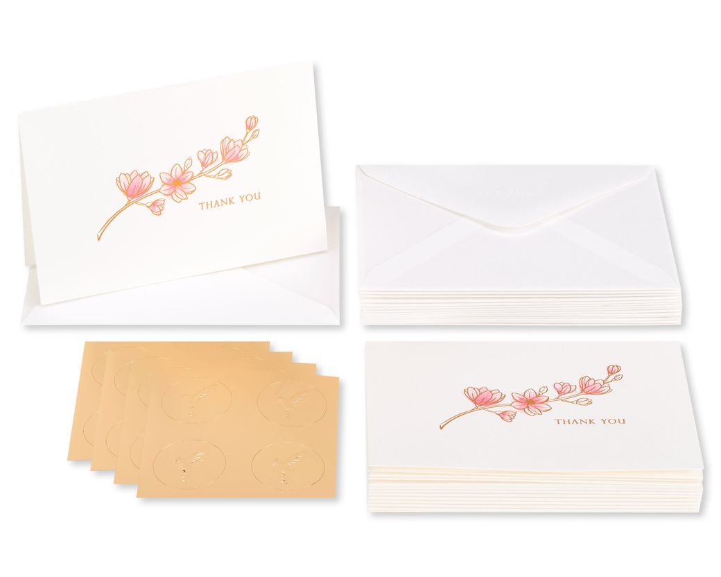 Magnolia Boxed Blank Note Cards With Envelopes, 16-Count - Papyrus