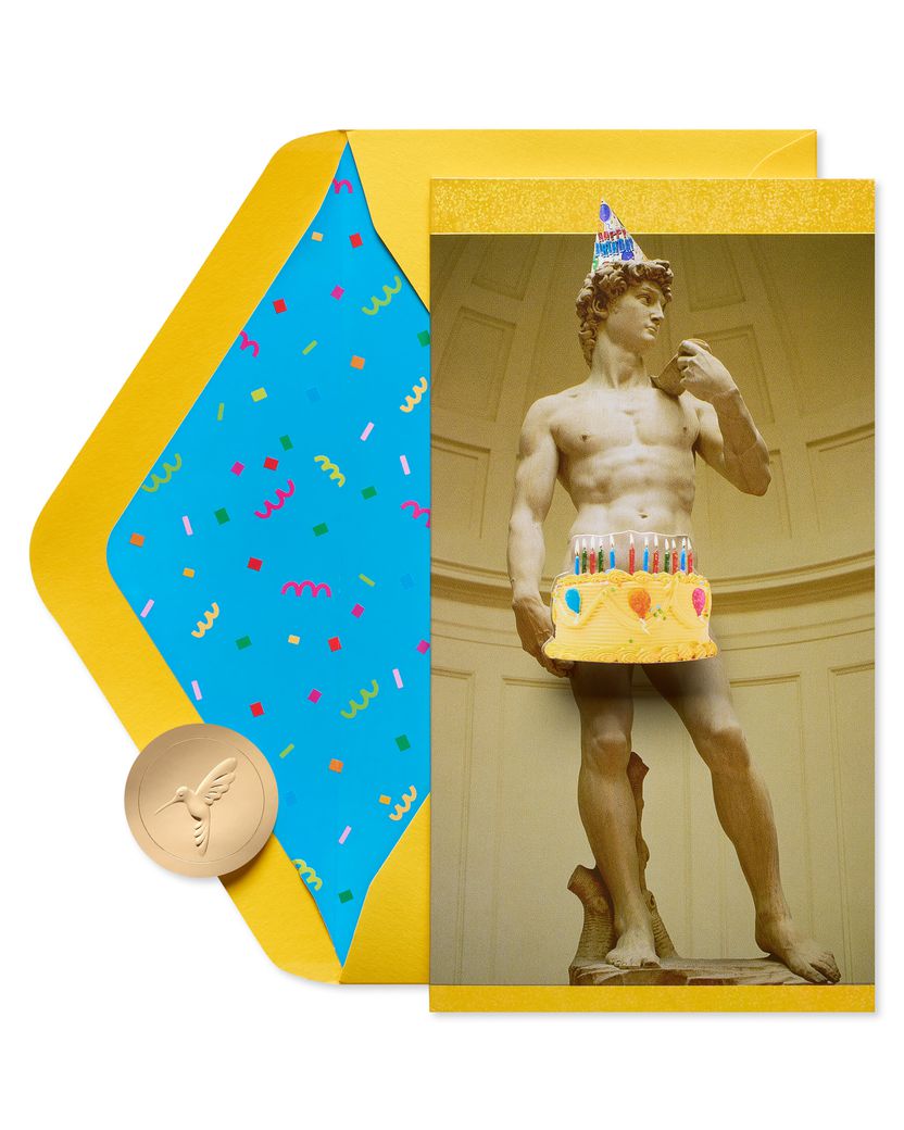 Statue Of David Birthday Greeting Card - Papyrus