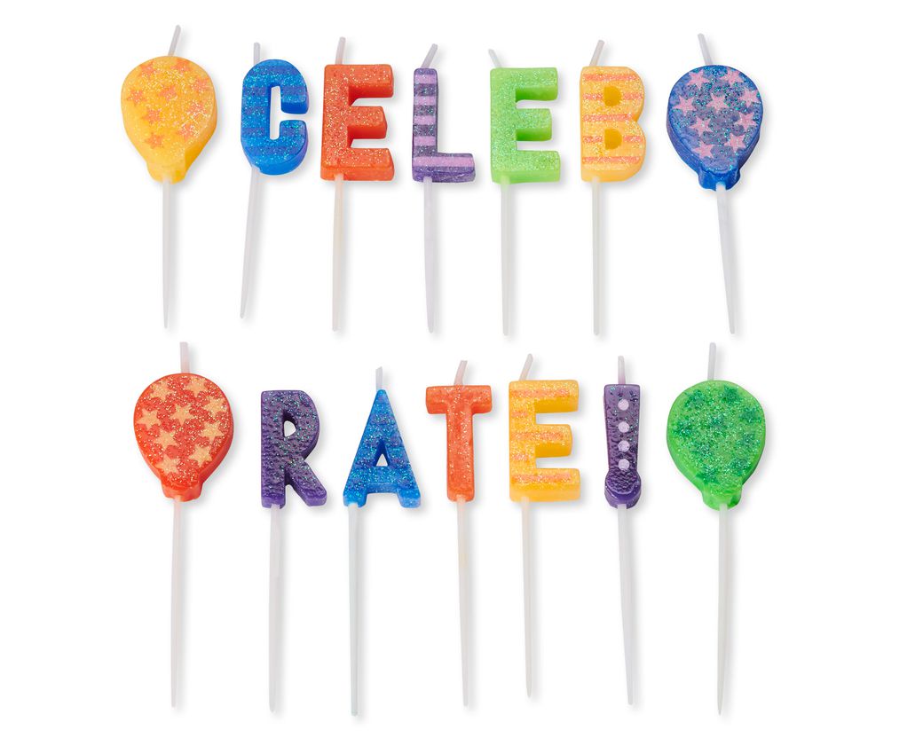 Celebration Birthday Candles, 14-Count - Papyrus