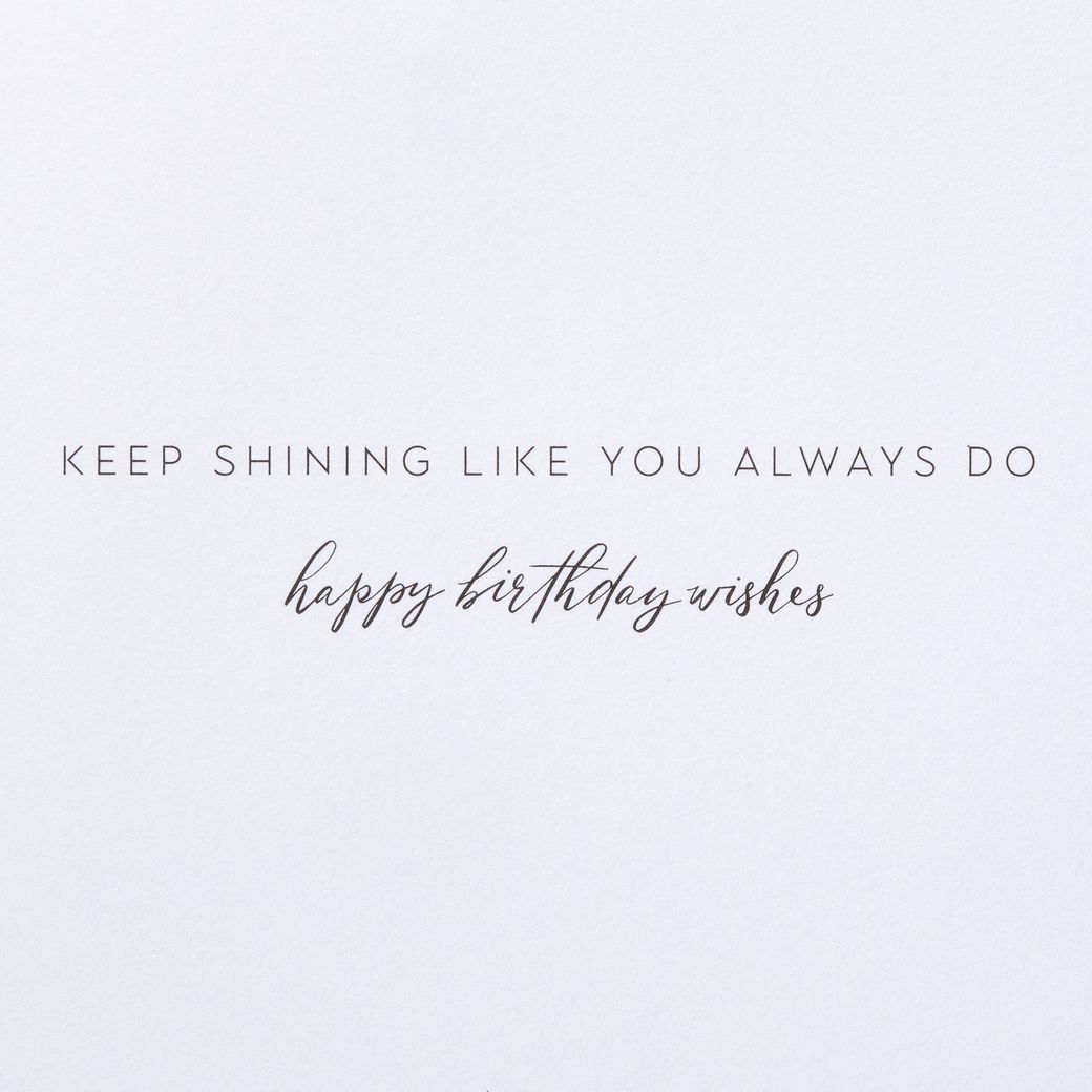 Keep Shining Birthday Greeting Card With Earrings - Papyrus