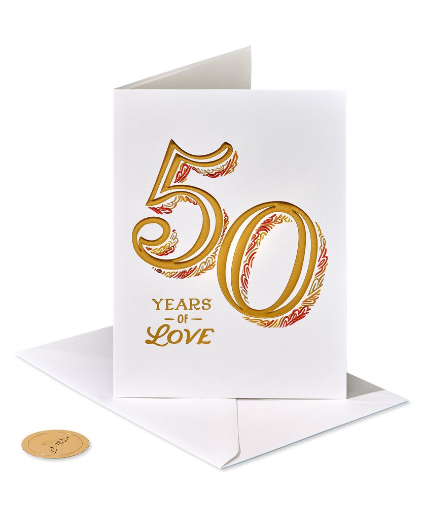 Wonderful Memories 50th Anniversary Greeting Card For Couple - Papyrus