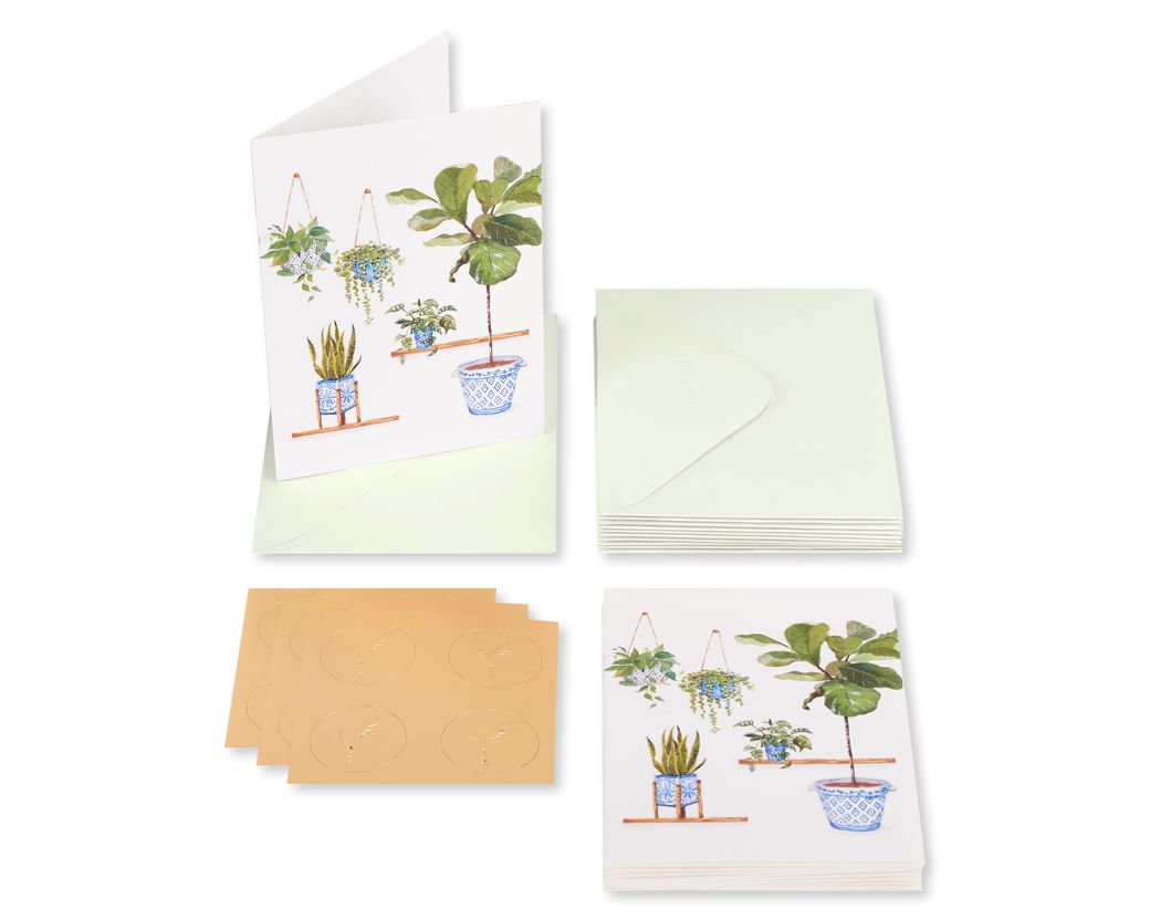 Indoor Garden Boxed Blank Note Cards With Envelopes, 14-Count - Papyrus