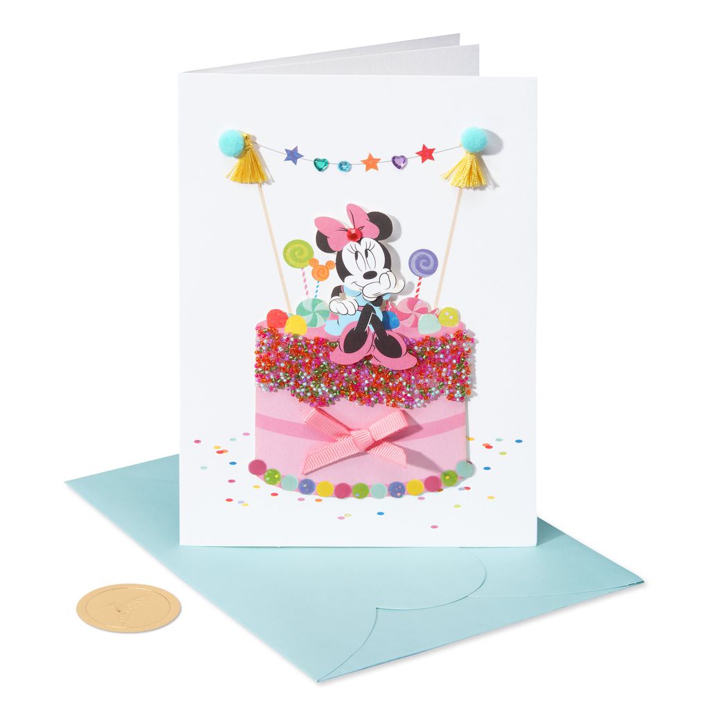 Happy Wishes Minnie Mouse Birthday Greeting Card - Papyrus