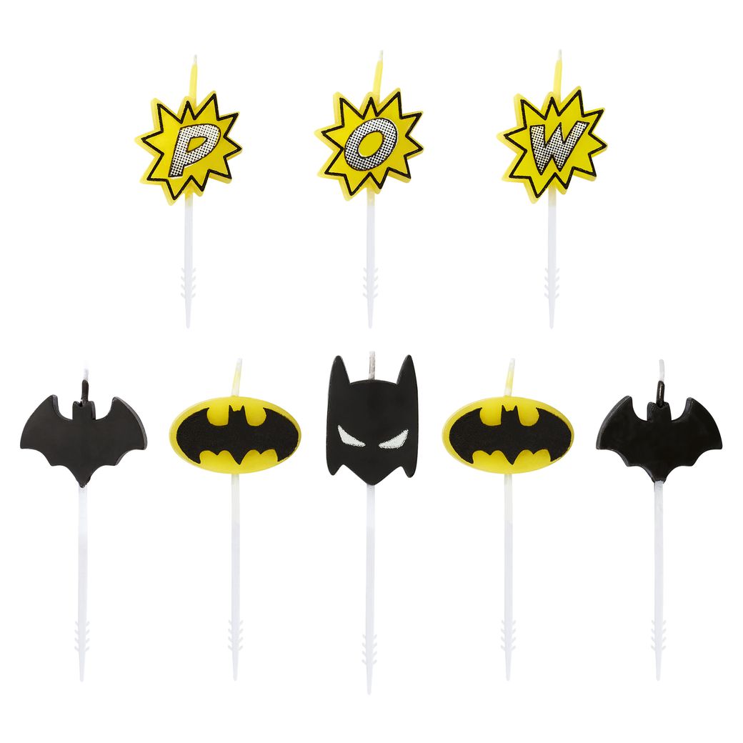 Batman Cake Topper Papyrus Birthday Candles, 8-Count - Papyrus