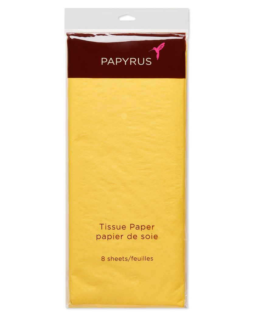 Buttercup Yellow Tissue Paper, 8-Sheets - Papyrus