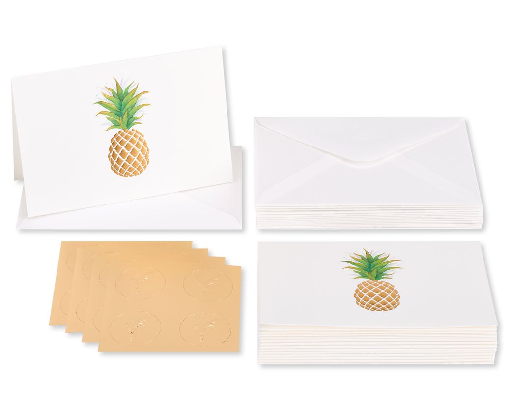 Pineapple Blank Cards With Envelopes, 16-Count - Papyrus