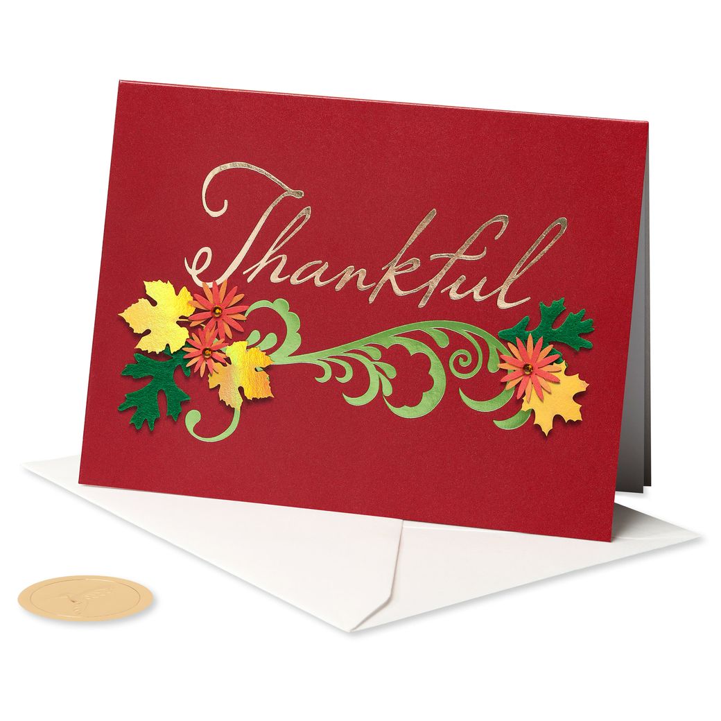 Thankful Thanksgiving Greeting Card - Papyrus