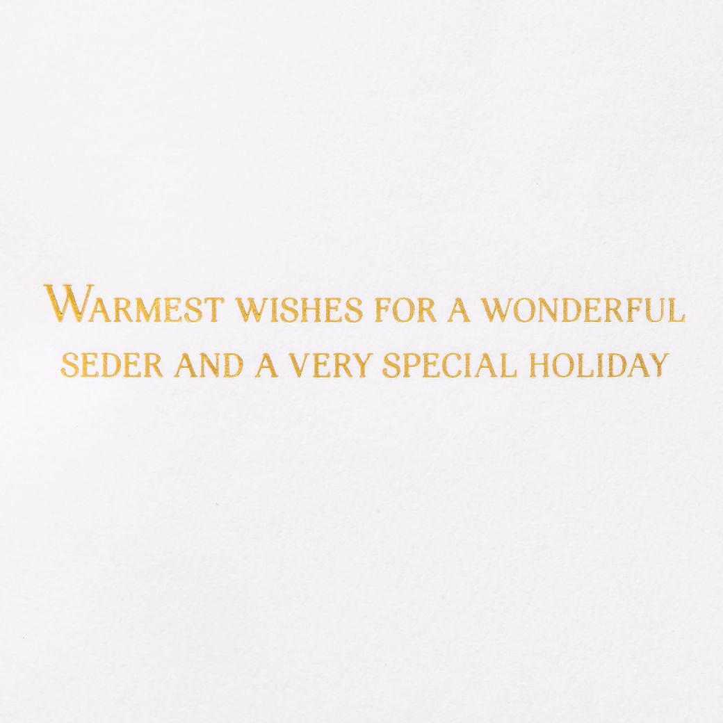 Wonderful Seder Passover Greeting Card - Designed By House Of Turnowsky ...