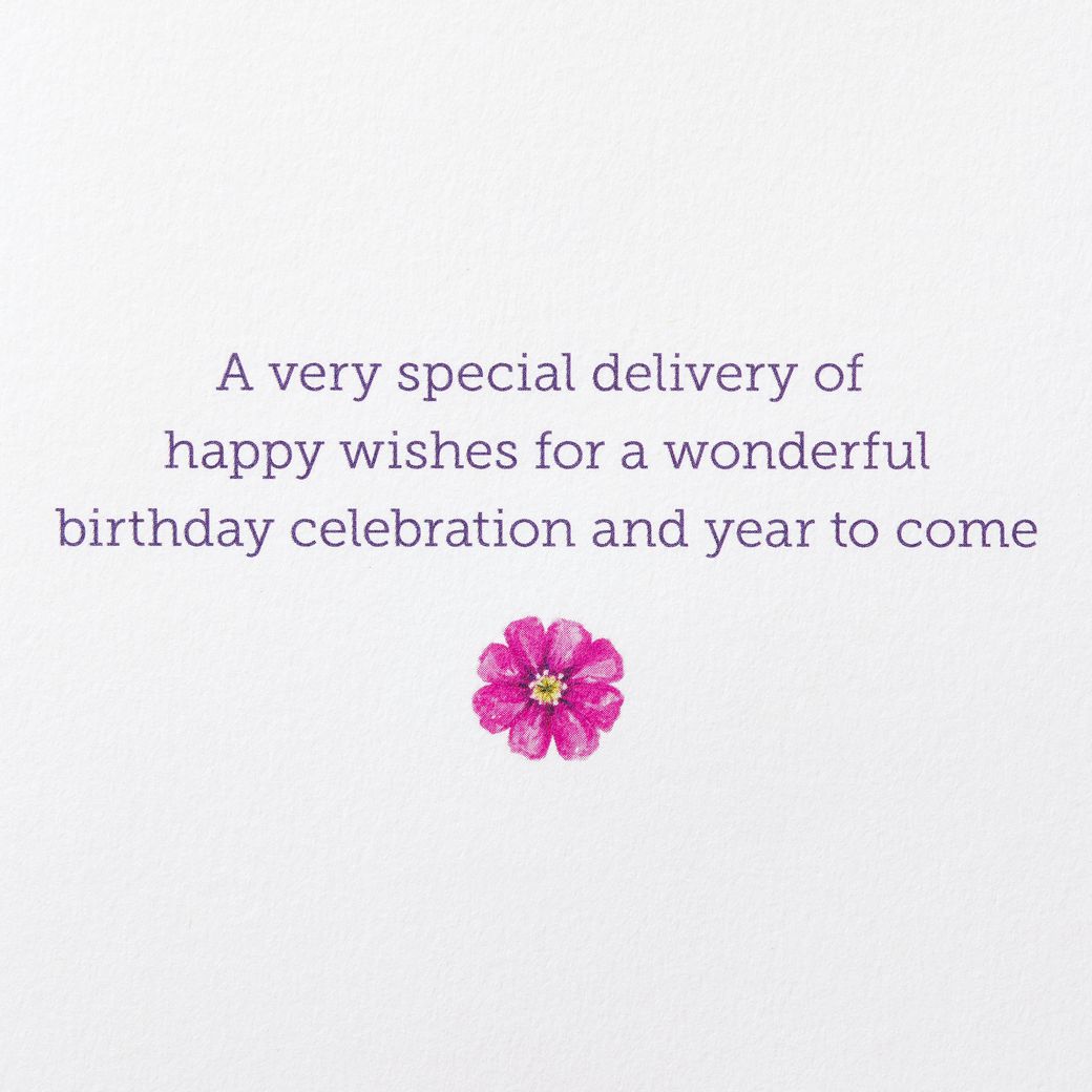 Special Delivery Blank Birthday Greeting Card - Designed By Bella Pilar ...