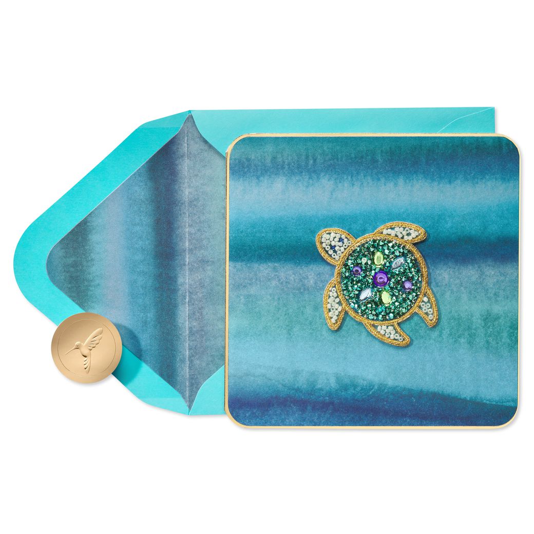 Sea Turtle Blank Greeting Card - Papyrus