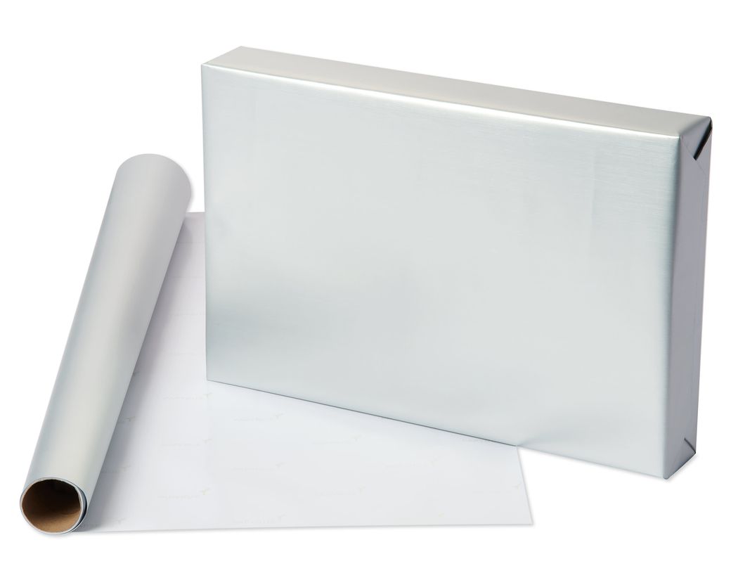 Red And Silver Holiday Wrapping Paper Rolls, 2 Rolls - Papyrus