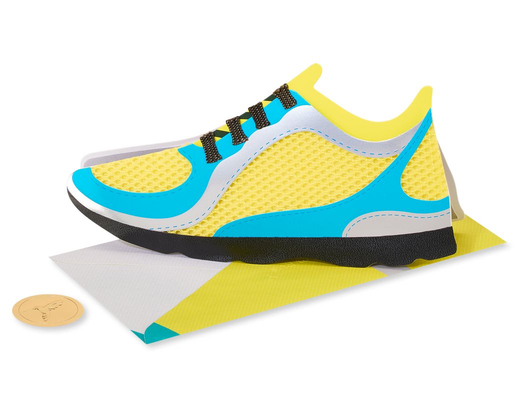 Running Shoes Birthday Greeting Card - Papyrus