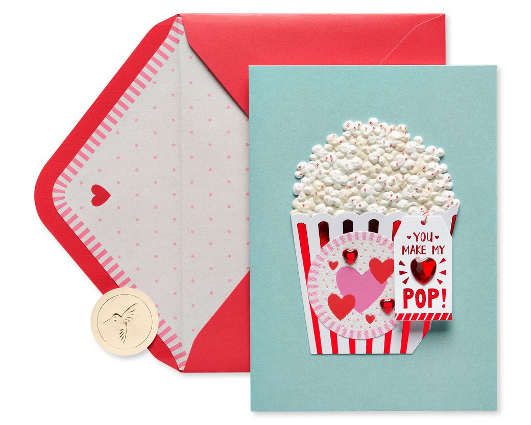 You Make My Heart Pop Funny Cute Valentine’s Day Greeting Card - Papyrus