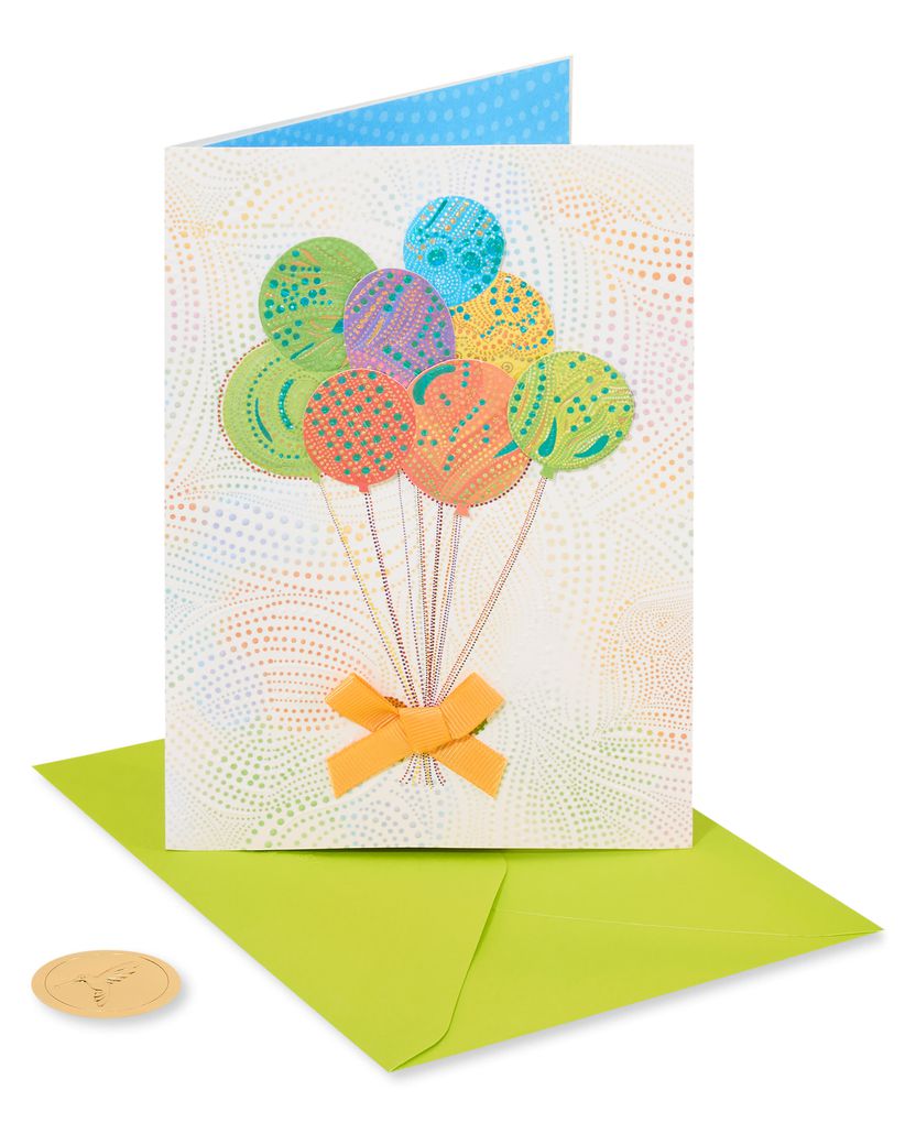 Bright And Happy Wishes Birthday Greeting Card - Designed By House Of ...