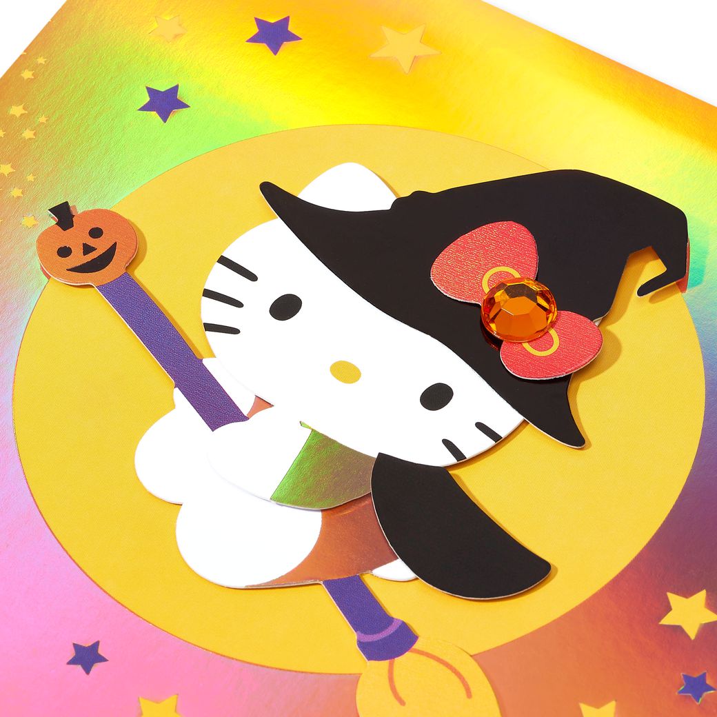 Hello Kitty Witch Hello Kitty Halloween Greeting Card - Papyrus