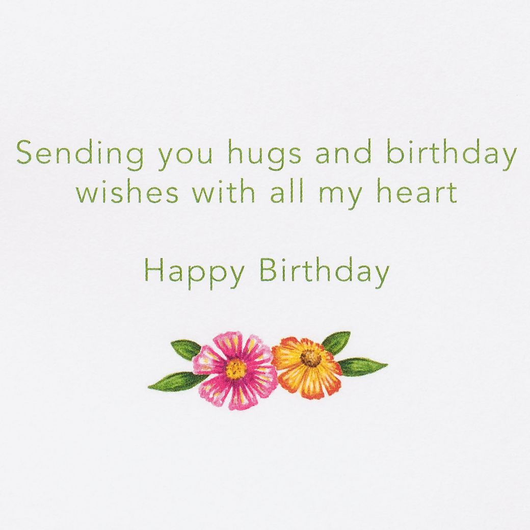 Sending You Hugs Birthday Greeting Card For Her - Designed By Bella ...