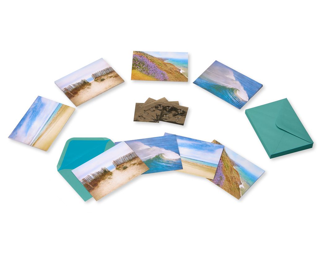 By The Sea Keepsake Boxed Blank Cards And Envelopes, 20-Count - Papyrus