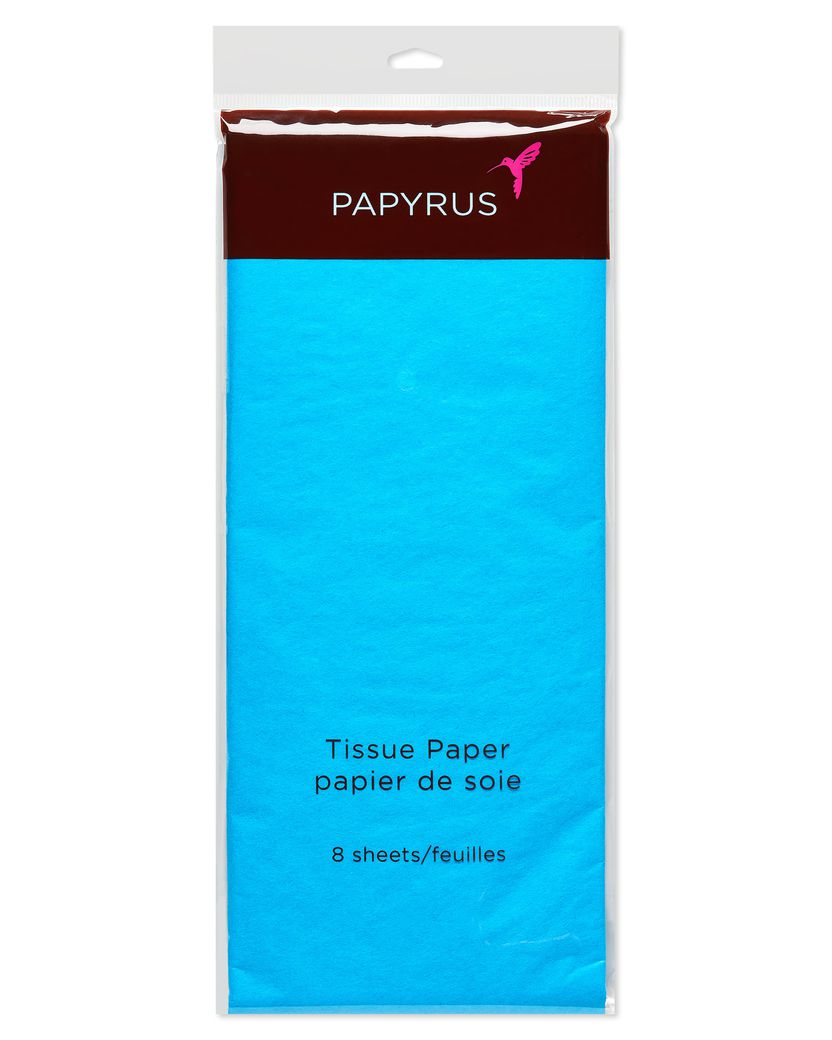 Turquoise Tissue Paper, 8-Sheets - Papyrus