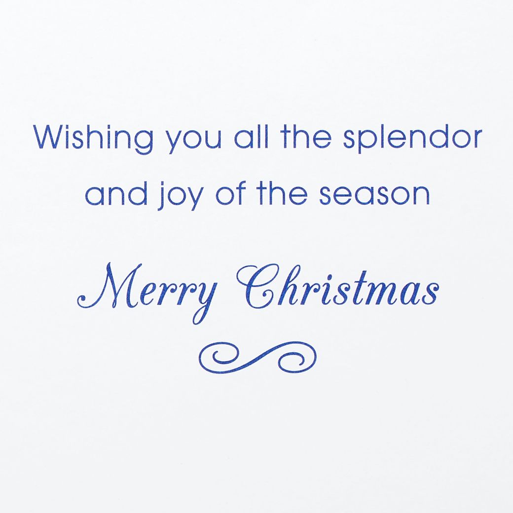 Splendor And Joy Of The Season Christmas Greeting Card - Papyrus