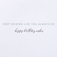 Keep Shining Birthday Greeting Card With Earrings - Papyrus